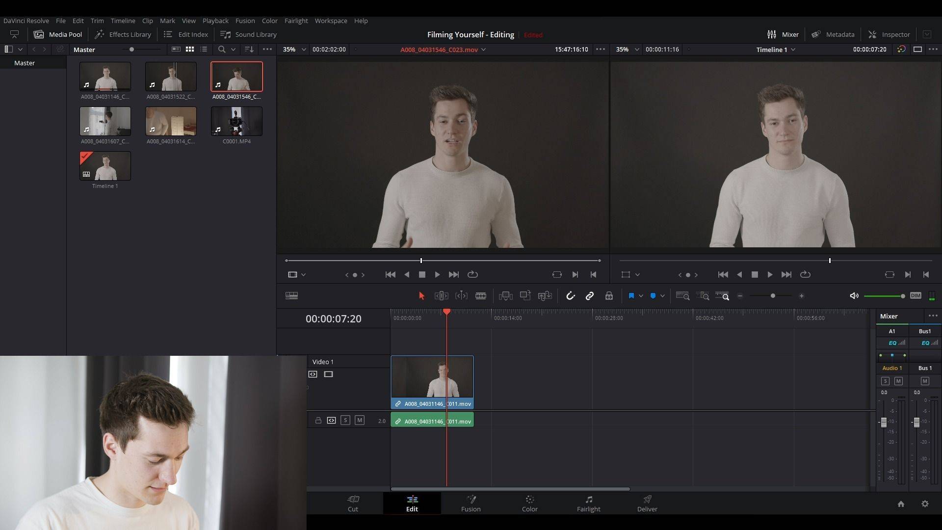 Filming Yourself - Video editing - Tips from a Videographer